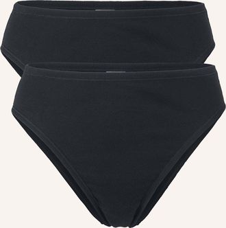 Hessnatur Hessnatur Taillenslip High Waist 2er-Set schwarz