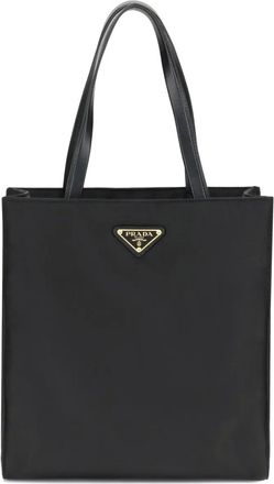 Prada logo-detail tote bag - Noir