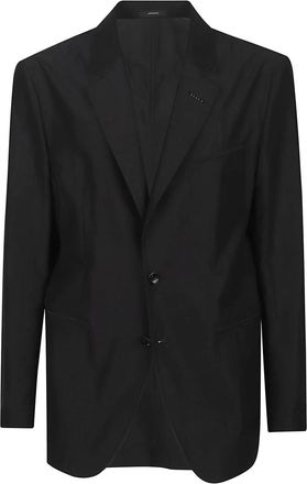 Tom Ford Homme, Vestes, Noir, Taille: M Parachute Poplin Blazer