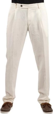 Berwick 1707 Homme, Pantalons, Beige, Taille: XL Retrolong Pantalons