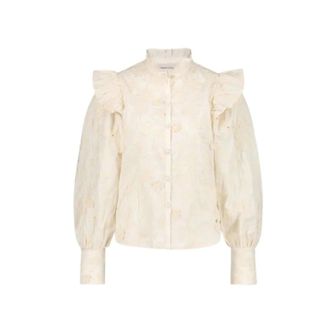 Fab By Fabienne Chapot Bestickte Baumwollpopelinebluse - - Blouses & Shirts - Damen - Wei&szlig; - XS