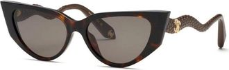 Roberto Cavalli Femme, Accessoires, Brun, Taille: 56 MM Src128M Lunettes de soleil