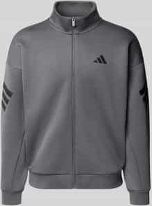 adidas Sweatjacke mit Logo und Rei&szlig;verschluss