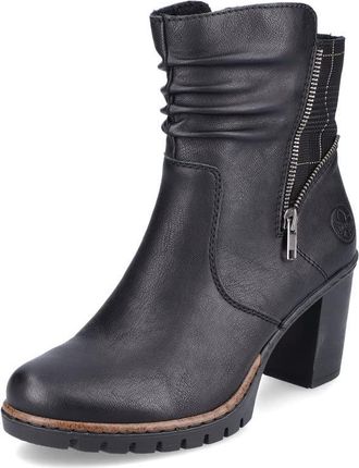Rieker Damen Klassische Stiefeletten Y2551, Frauen Stiefeletten,Kurzstiefel,uebergangsschuhe,uebergangsstiefel,Boots,schwarz (01),37 EU / 4 UK