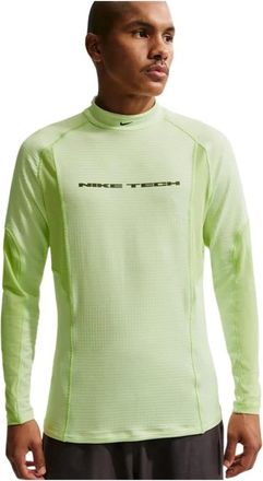 Nike Homme, Sport, Vert, Taille: S Tech Base Layer Long Sleeve Top