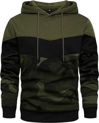 Generic Sweat a Capuche Homme Sweatshirt Hooded Sweats à Capuche Homme Camouflage pour Un Style Décontracté et Stylé Pendant Les Froides Journées