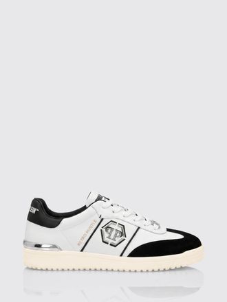 Philipp Plein Baskets Retro Hustle en cuir avec logo Hexagone