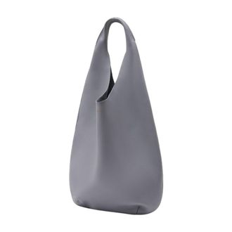 A.P.C. Womens Le Neige Shopper Bag Leather Blue Cowhide Totes-shopping-bags