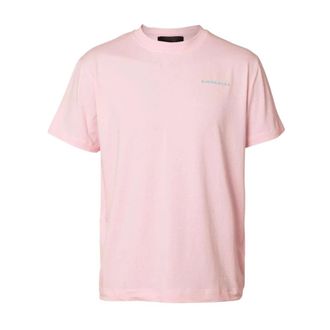 John Richmond Regular T-Shirt mit Kontrastlogo - - Tops - Herren - Rosa - M