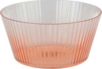 Decoris Schale 15x7cm Kunststoff - Servierschale mit Rillen - Schalen & Sch&uuml;sseln - Dessertschale Eisschale M&uuml;slischale Salatschale Obstschale Dekoschale - Ge