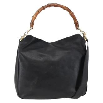 Gucci Sac &agrave; main vintage en cuir Pre-owned - Femme - Pre-owned - Noir - Taille: ONE Size