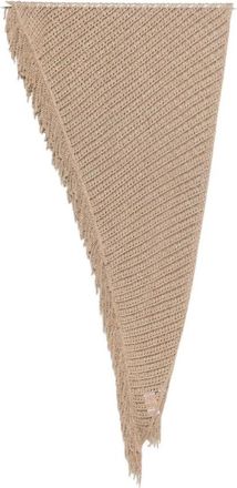 Simona Corsellini Femme, Accessoires, Beige, Taille: ONE Size Metallic-Effect Open-Knit Scarf