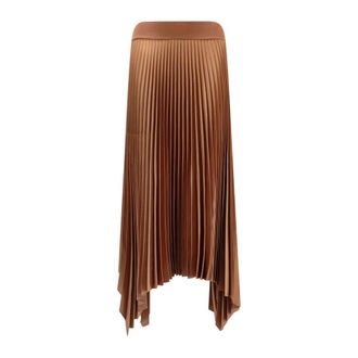 Joseph Ade Pliss&eacute; Asymmetrischer Midirock - - Skirts - Damen - Braun - 4XS