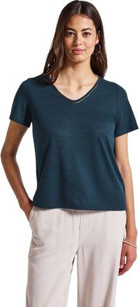 Street One Leinen-Look T-Shirt