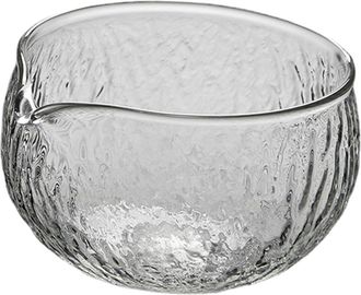 Baoblaze Matcha gehämmert Glasschale Glas Teezubehör handgefertigt mit Ausguss transparentem Teewerkzeug für Liebhaber Geschenk Familie Freund, Style A