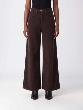 Cycle Big Low High-Waist Wide-Leg Cordhose aus Samt