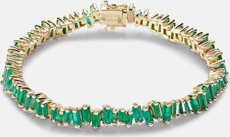 Suzanne Kalan Armband aus 18kt Gelbgold mit Smaragden