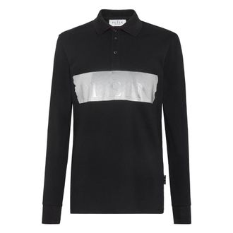 Philipp Plein Homme, Tops, Noir, Taille: S Polo LS