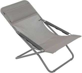 Lafuma Mobilier Mehrpositions-Klapp-Liegestuhl - Transabed - Batyline Iso - Braun Terre