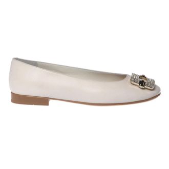 Baldinini Ballerina aus Leder - - Shoes - Damen - Wei&szlig; - 41 EU