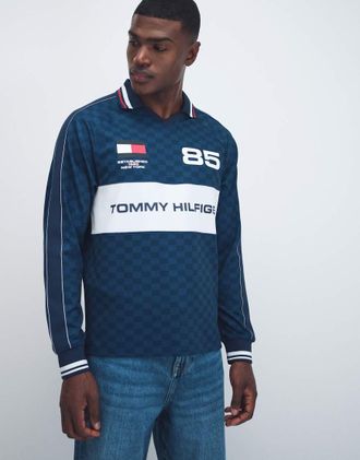 Tommy Hilfiger World Cup - Rugby-Hemd in Marineblau-Navy