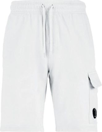 C.P. Company C.p. Company, Homme, Shorts, Blanc, Taille: L Bermuda en molleton l&eacute;ger