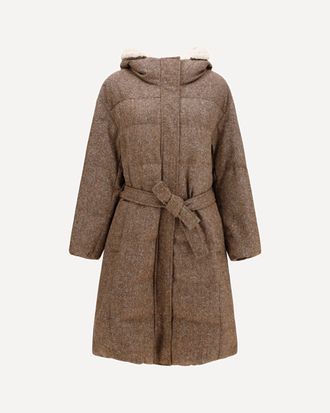 Brunello Cucinelli Long padded Coat with belt Female 40