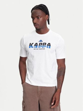 Kappa T-Shirt 351U8KW 001 Wei&szlig; Regular Fit