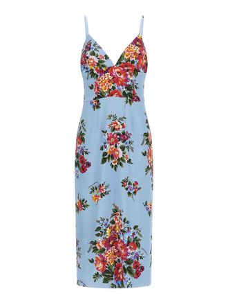 Dolce & Gabbana Robe Au Genou - Bleu Clair