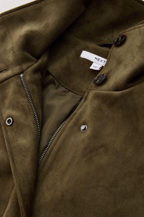 Next Lederimitatjacke Jacke aus Velourslederimitat, Kurzgr&ouml;&szlig;e (1-St)