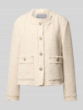 White Label Blazer in Boucl&eacute;-Optik mit Knopfleiste