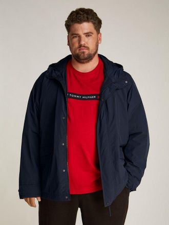 Tommy Hilfiger Big & Tall Allwetterjacke BT-LW PACKABLE HOODED JKT-B in Gro&szlig;en Gr&ouml;&szlig;en, Logostickerei