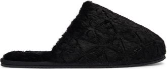 Calvin Klein Hausschuhe Calvin Klein Home Slipper Fur Aop HW0HW03218 Schwarz