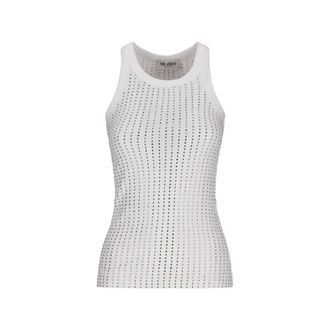 The Attico Femme, Tops, Blanc, Taille: 32 FR D&eacute;bardeur c&ocirc;tel&eacute;