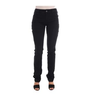 John Galliano Femme, Jeans, Noir, Taille: W27 Jean Denim Noir Coupe Droite Chic