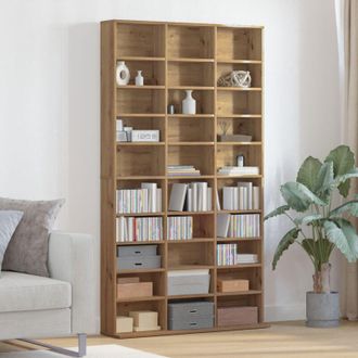 vidaXL Vidaxl - Meuble cd ch&ecirc;ne artisanal 101 x 23 x 177.5 cm Bois ding&eacute;nierie