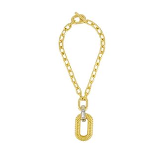Paco Rabanne XL Gliederkette mit Anh&auml;nger - - Accessories - Damen - Gelb - ONE SIZE