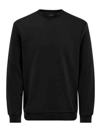Only & Sons Herren Onsconnor Reg Crew Neck Noos Sweatshirt, Schwarz, XXL EU