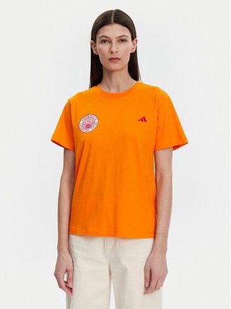 adidas T-Shirt FARM Graphic JD6293 Orange Regular Fit