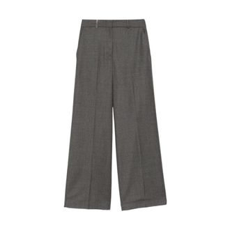 PESERICO Gestreifte Schneiderhose - - Trousers - Damen - Grau - M