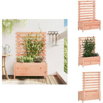 vidaXL Vidaxl - Jardini&egrave;re avec support 79x39,5x114 cm bois massif douglas - Jardinierre En Bois - Jardini&egrave;re Ext&eacute;rieure - Pot De Fleurs Ext&eacute;rieur