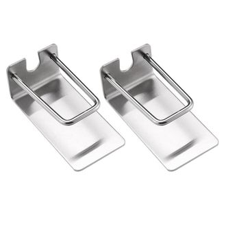 Garneck Zahnb&uuml;rstenhalter und Becherhalter 2 St&uuml;ck aus Edelstahl Selbstklebend ohne Bohren f&uuml;r Badezimmer Wandmontage Rostfrei Wasserfest