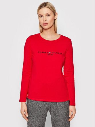 Tommy Hilfiger Bluse WW0WW30720 Rot Regular Fit
