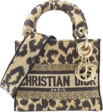 Dior Pre-owned Lady D-Lite Mini Sac Bandouli&egrave;re en Toile - Femme - Pre-owned - Multicolore - Taille: ONE Size