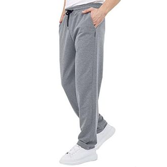 Generic Pantalon de surv&ecirc;tement en coton pour homme - Pantalon de jogging baggy respirant - Pantalon de loisirs tendance avec poches et cordon de serrage - Pa