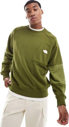 The North Face Sweat ras de cou décontracté en tissu éponge - Vert olive