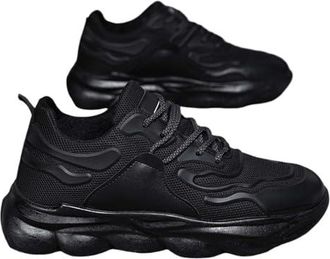 Generic Baskets pour homme avec coussin dair, soutien de la cheville, baskets en maille respirante à lacets avec semelles antidérapantes, chaussures de marche