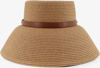 Max Mara Wide-brimmed hat with metal logo on the front - MAX MARA - gender_Woman