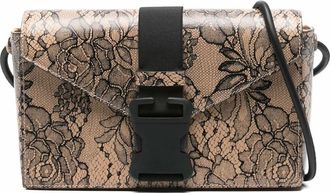 Christopher Kane sac porté épaule à fleurs - Marron