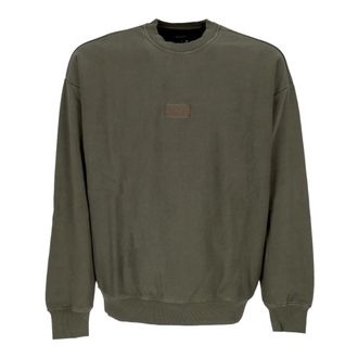 HUF Gr&uuml;ner Crewneck Fleece Kinder Sweatshirt - - Sweatshirts & Hoodies - Herren - Gr&uuml;n - S